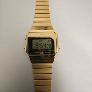 Casio | Accessories | Casio Vintage A70wevg9a Unisex Adjustable Golden ...